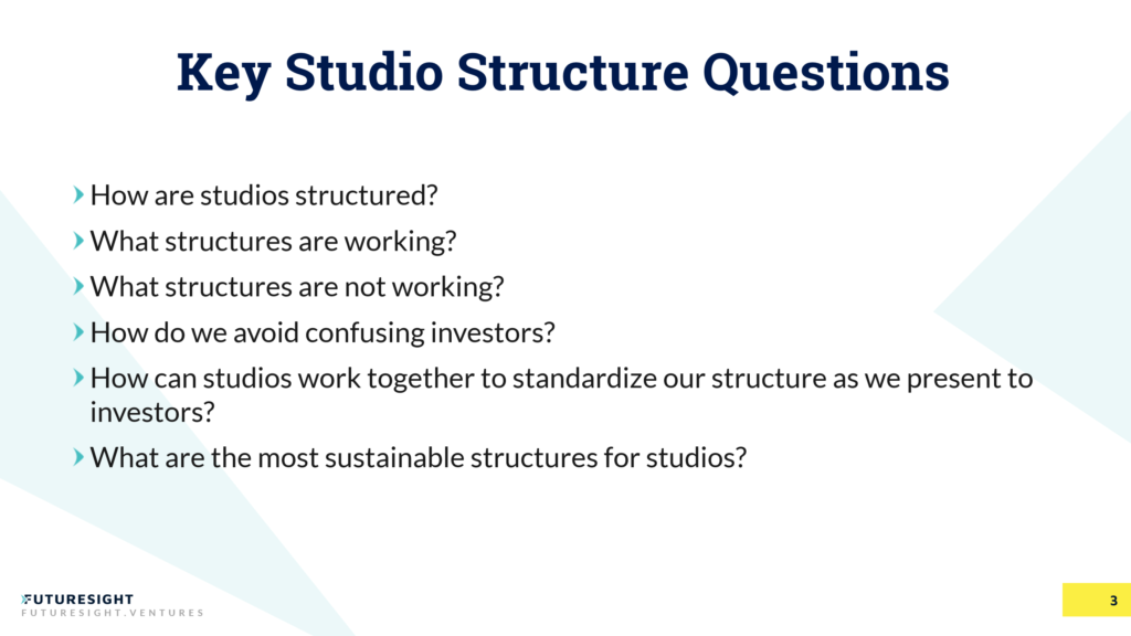 Understanding Startup Studio Legal Structures - FutureSight